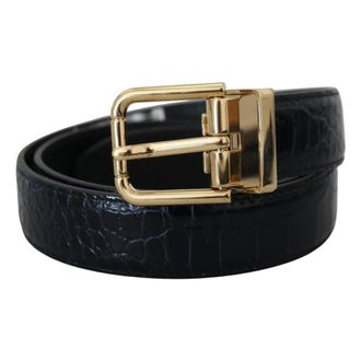 Dolce & Gabbana Femme, Accessoires, Noir, Taille: 75 CM Be1447 Logo Buckle Belt
