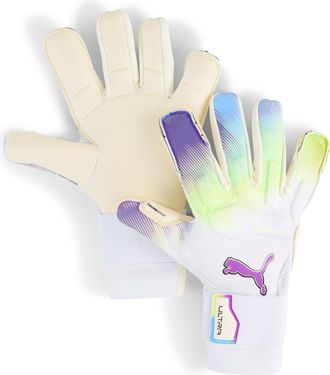 Puma Unisex PUMA Ultra Ultimate Brilliance Hybrid Torwarthandschuhe 8.5, White Pure Magenta Fizzy Apple Purple Yellow