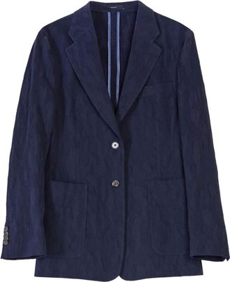 Paul Smith Femme, Vestes, Bleu, Taille: 42 FR Giacca Sfoderata in Seersucker