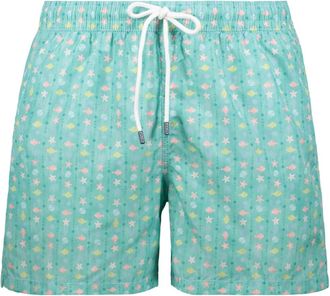 Fedeli Homme, Maillots de bain, Bleu, Taille: 2XL Madeira Swim Trunk