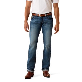 Ariat Mens M7 Slim Axel Straight Leg Jeans in Livermore, Size 38 x 30, by Ariat