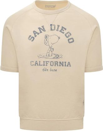 Bl'ker Blker, Homme, Sweatshirts et sweats &agrave; capuche, Beige, Taille: 2XL Felpa Giro San Diego