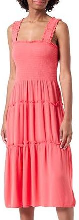 Vero Moda Vmmenny SL Smock Calf Dress WVN GA Noos Robe Longue, Cayenne, M Femme