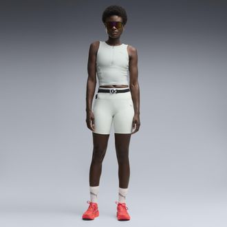 Puma Short de running 18 cm Dreamrun Femme, V&ecirc;tements, Vert, XXS
