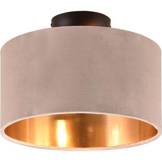 Trio Leuchten Plafonnier 2xe14 beige velours metal noir mat - trio - julieta 81911021 81911021 81911021 81911021 81911021 81911021