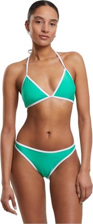 Urban Classics Damen Bikini Ladies Retro Triangle Bikini, Zweiteiliger Badeanzug mit Schnürung, aus recyceltem Material, Größen XS - XL