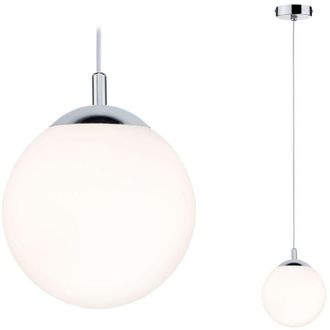 Paulmann Suspension Galacta IP44 max. 20W E27 &agrave; &eacute;quiper satin&eacute;/chrom&eacute;
