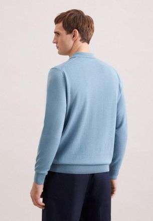 Seidensticker Strickpullover Schwarze Rose 1/1 Kragen Uni