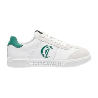 Just Cavalli Homme, Chaussures, Blanc, Taille: 44 EU Baskets Élégants