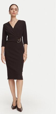 Rinascimento Rinascimento Coctailkleid CFC0131143003 Dunkelbraun Regular Fit