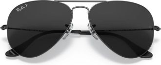 Ray-Ban unisex, Accessoires, Noir, Taille: 58 MM Aviator Large Metal