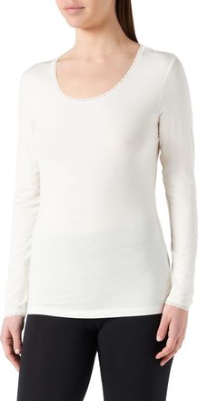 Noa Noa Damen Leggings Noa Noos Lace Jersey, Wei&szlig; (Cloud Dancer 505), XS