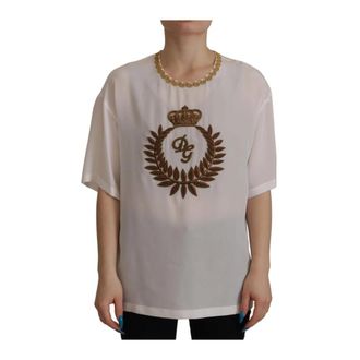 Dolce & Gabbana Seidentop - - Blouses & Shirts - Damen - Wei&szlig; - 2XS