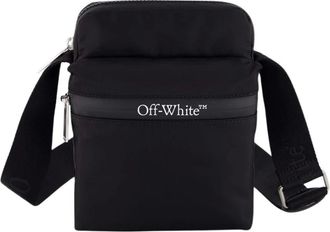 Off-white Homme, Sacs, Noir, Taille: ONE Size Sac bandouli&egrave;re ext&eacute;rieur en nylon