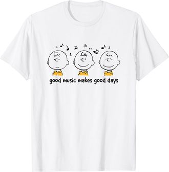 Peanuts Gute Musik Gute Tage T-Shirt