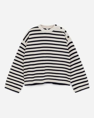 Arket Oversize-Baumwollpullover -Beige