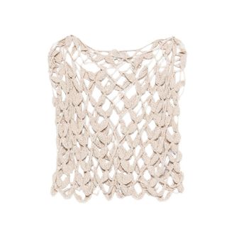 Antonelli Crochet Knit Top