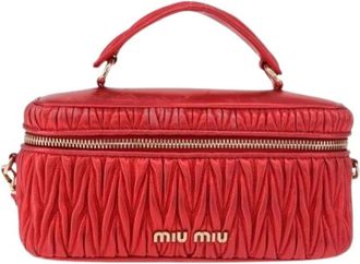 Miu Miu Sac &agrave; main Pre-owned - Femme - Pre-owned - Rouge - Taille: ONE Size