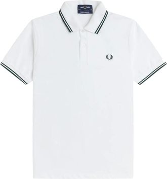 Fred Perry Herren, Oberteile, Wei&szlig;, SGr&ouml;&szlig;e