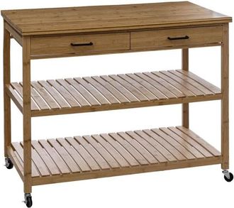 5five Simply Smart Five Simply Smart - Ilot de Cuisine 2 Niveaux Linha 108cm Naturel