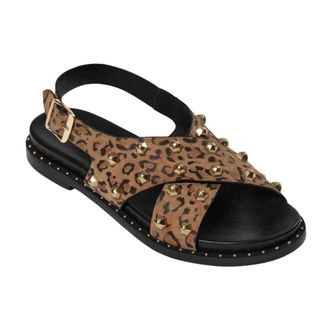 Sofie Schnoor Leopard Sandal Model Janesw S251701 - - Shoes - Damen - Braun - 38 EU