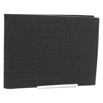 Fendi Portefeuille Zucchino en toile doccasion - Femme - Pre-owned - Noir - Taille: ONE Size