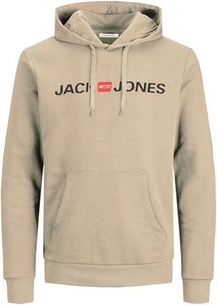 Jack & Jones Homme JJECORP Old Logo Sweat Hood, Crockery/REG FIT, XXXL (EU)