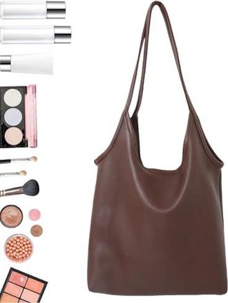 Generic Grands sacs &agrave; bandouli&egrave;re - Sac &agrave; bandouli&egrave;re pour fille avec fermeture &eacute;clair - Sac &agrave; provisions de voyage - Porte-monnaie Hobo en cuir synth&eacute;tique p