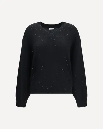 Brunello Cucinelli Diamante cashmere and silk Sweater Female XS