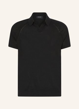 Olymp Olymp Signature Strick-Poloshirt schwarz