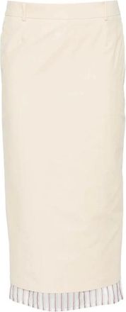 The Attico Femme, Jupes, Beige, Taille: 36 FR Midi Skirt