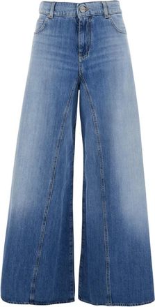 Pinko Pinko, Femme, Jeans, Bleu, Taille: W27 Winona Wide Leg Medium Wave