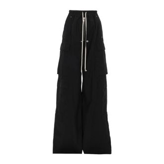 Rick Owens Double Cargo Jumbo Belas Pant - - Trousers - Damen - Schwarzk - M