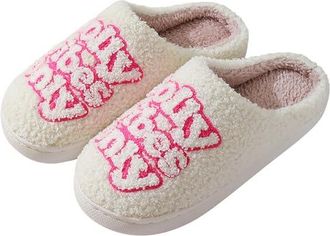 Generic Pantoufles Lettre | Pantoufles à semelle épaisse pour femme | Rolly Vibes Only | Chaussures dintérieur à enfiler | Sliders légers | Claquettes douces 