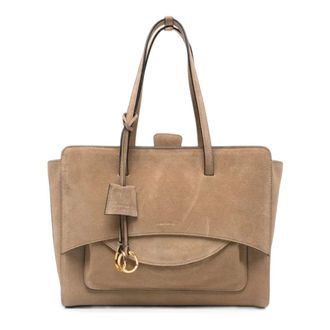 Hidesins Flap L Suede - Femme - Sacs - Beige - Taille: ONE Size