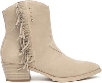 Nero Giardini Femme, Chaussures, Beige, Taille: 38 EU Bottines &agrave; Cheville en Daim