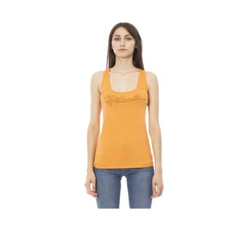 Just Cavalli Long Tank Top - - Tops - Damen - Orange - XL