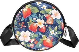 Generic Sac &agrave; bandouli&egrave;re rond pour femme, petit sac &agrave; bandouli&egrave;re avec fermeture &eacute;clair, bretelles r&eacute;glables, style d&eacute;contract&eacute;, pour femmes et filles