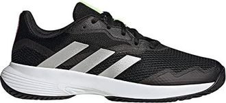 adidas Courtjam Control M, Chaussures de Tennis pour Homme, Noir Blanc (Negbás Plamet Ftwbla), 42 2/3 EU