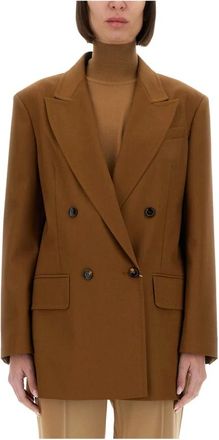Max Mara Femme, Vestes, Brun, Taille: 38 FR Palanca Blazer