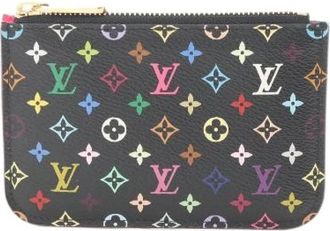 Louis Vuitton Pre-owned Pochette Cles Monogram Multicolore Coin Case - Femme - Pre-owned - Noir - Taille: ONE Size