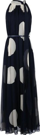 Max Mara Pianoforte Dress - Femme - Robes - Bleu - Taille: 40 FR