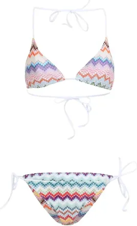 Missoni Femme, Maillots de bain, Multicolore, Taille: 40 FR Chevron Bikini Top
