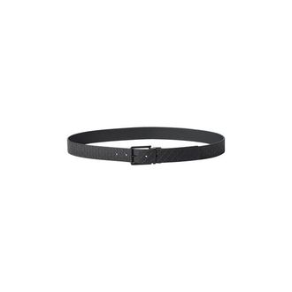 Calvin Klein Ceinture textur&eacute;e &agrave; d&eacute;tail logo en cuir