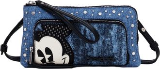 Desigual Mickey Denim Phone Bag Denim Dark Blue