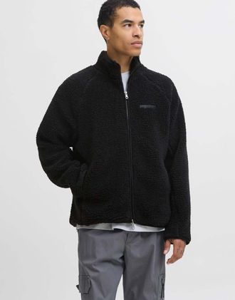 Jack & Jones Veste en tissu duveteux - Noir
