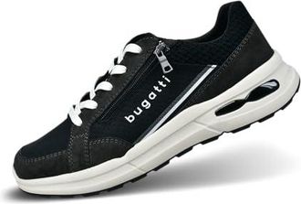 Bugatti Chaussures Basses à Lacets pour Homme 321-asl01, Black Dark Grey, 42 EU