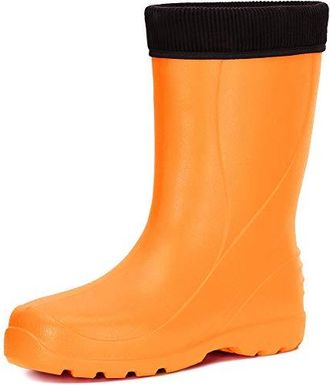 Ladeheid EVA Thermo Bottes de Pluie en Caoutchouc Femme LADW002 (Orange, 38 EU)