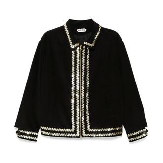 Bode Homme, Vestes, Noir, Taille: L Veste Bandstand Multicolore Noire