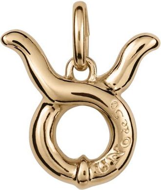 Uno De 50 UNO de 50 18 Karat vergoldeter Charm in Form eines Sternzeichens Stier, Einheitsgröße, Gelbgold, Kein Edelstein